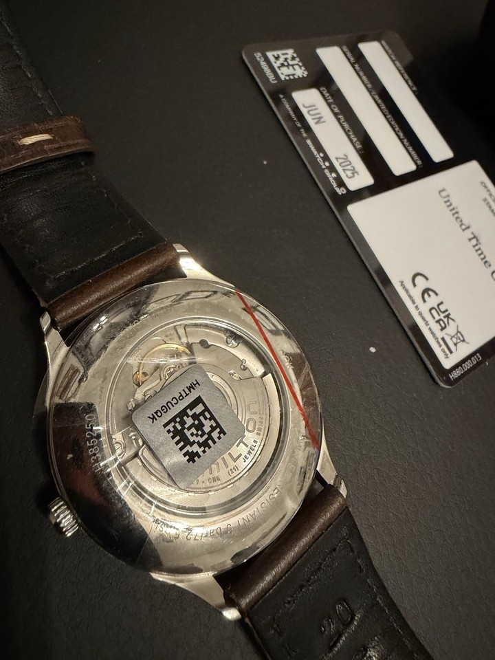 Hamilton Men's Jazzmaster Thinline H38525811 40mm Automatic Watch | eBay