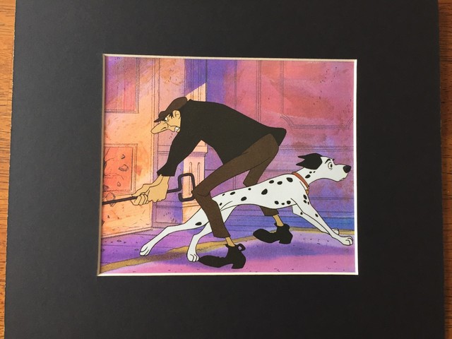 JASPER BADUN & PONGO~101 DALMATIANS ~8 x 10 Mat Print~FIRE POKER~DISNEY ...