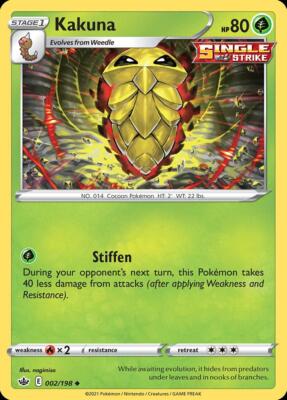 Pokemon Kakuna (2/280) Chilling Reign LP REVERSE HOLO | eBay