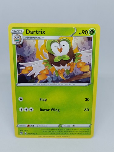 POKEMON CARD TCG DARTRIX 020/189 NM/M ASTRAL RADIANCE SWORD & SHIELD | eBay