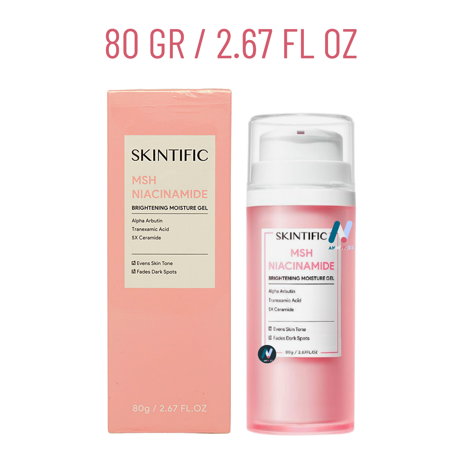 SKINTIFIC MSH Niacinamide Brightening Moisture Gel Dark Spots Pores ...