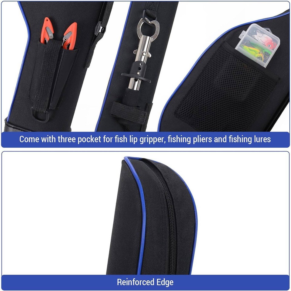 130cm Fishing Rod Travel Case Waterproof Fishing Tackle Storage Bag ...