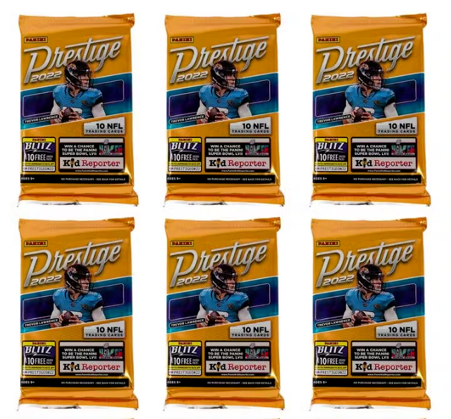 x7 Lot 2022 Panini Prestige NFL Football Packs (10 Cards Each) Factory ...