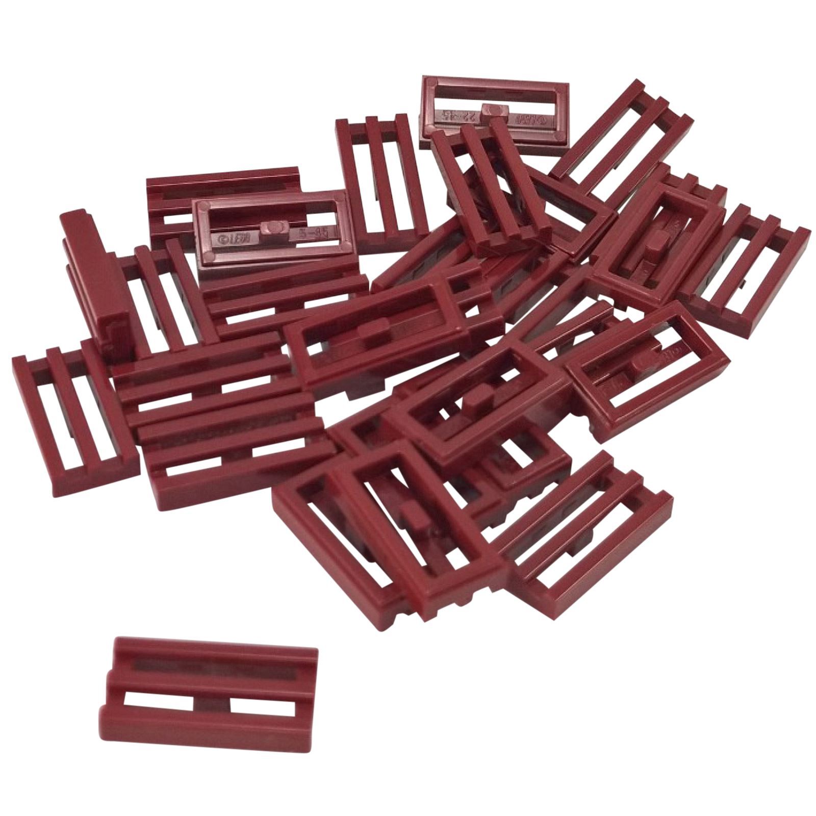 30 NEW LEGO Tile Modified 1 x 2 Grille Bottom Groove Lip BRICKS Dark ...