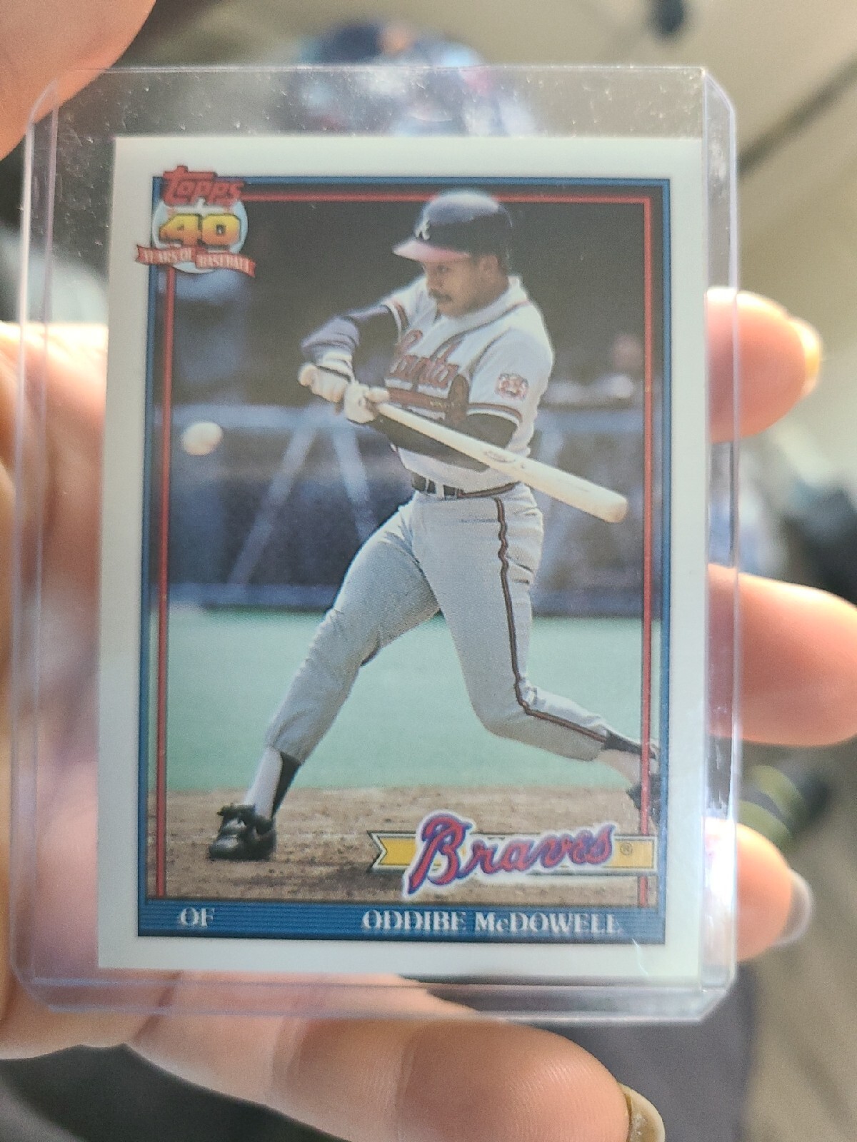 ODDIBE MCDOWELL BRAVES OPERATION DESERT SHIELD #533 SP 91 1991 TOPPS ...