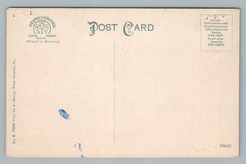 Turks Head Inn WEST CHESTER PA Rare Antique Pennsylvania Postcard 1910s ...