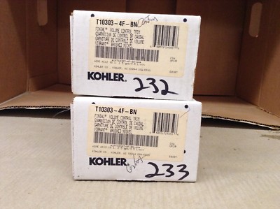 KOHLER K-T10303-4F-BN Finial Traditional Volume Control TRIM, BRUSHED ...
