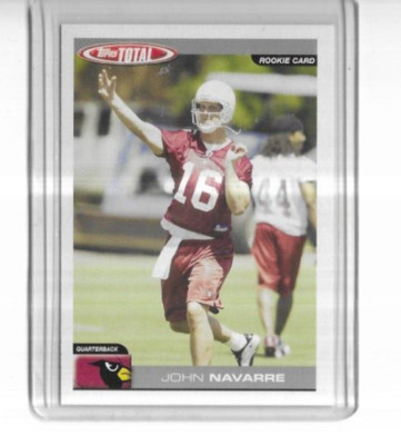 2004 Topps Total Football #411 John Navarre Arizona Cardinals Rookie ...