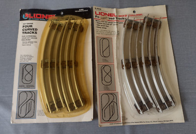 Lionel Four Curved Tracks 027 Gauge 9 1/2 in Sections - 6-0512 - Two ...
