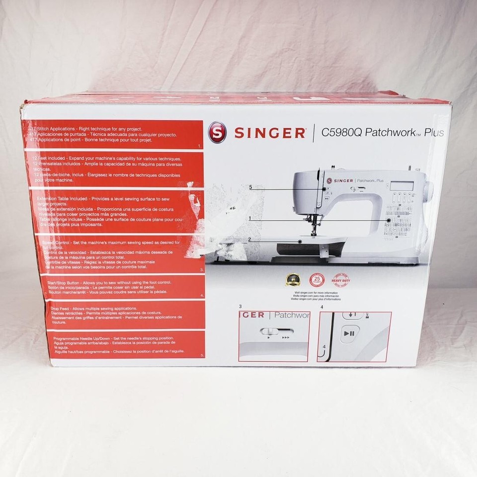 Singer C5980Q Patchwork™ Plus Sewing and Quilting Machine - C5980Q ...