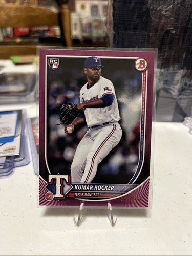 2025 Bowman Kumar Rocker Purple Rookie Card SP RC Rangers 80 /299 | eBay