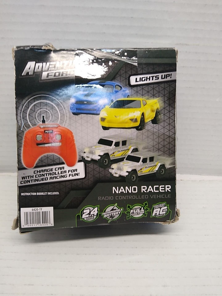 Nano Racer RC Car ~ Corvette ~ Yellow ~ Adventure Force ~ Radio Control ...