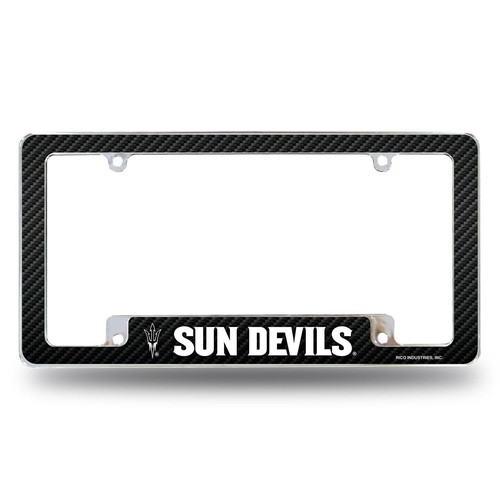Arizona State University Sun Devils Metal License Plate Frame Chrome ...
