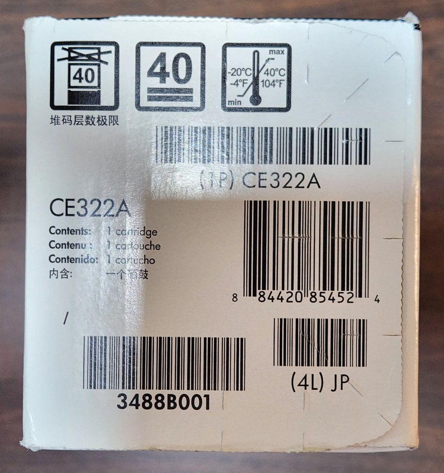 New Sealed Genuine HP CE322A Toner Cartridge -Yellow 128A | eBay