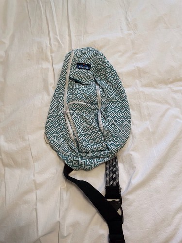 Kavu Rope Sling Bag Crossbody Green / White | eBay