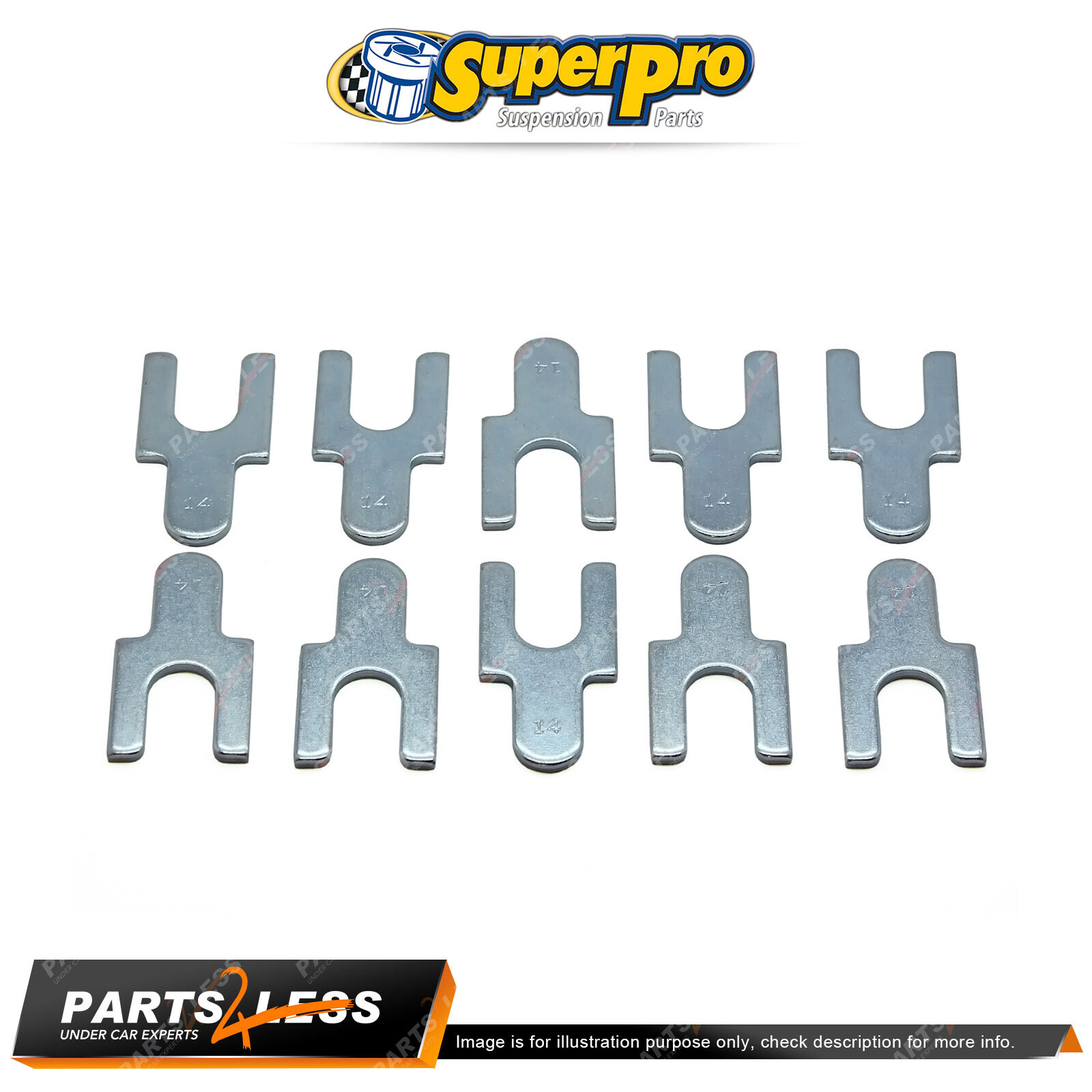 SuperPro 10 Pcs Alignment Shim Kit 14 x 3mm Shim Pack Alignment Parts ...