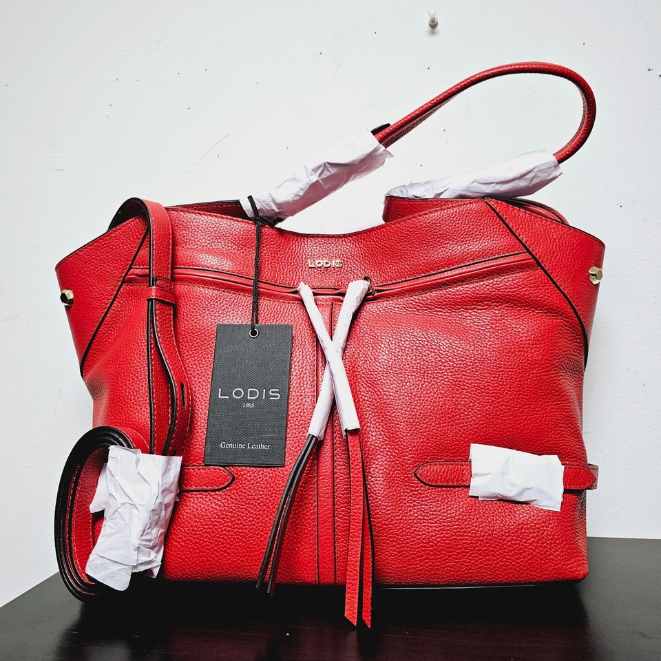 LODIS Nikki Leather Satchel Crossbody Bag Handbag, in Color Samba - NWT ...