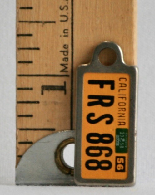 1958-62 California #FRS 868 DAV Mini License Plate Tag Key Chain Disabled Am Vet | eBay