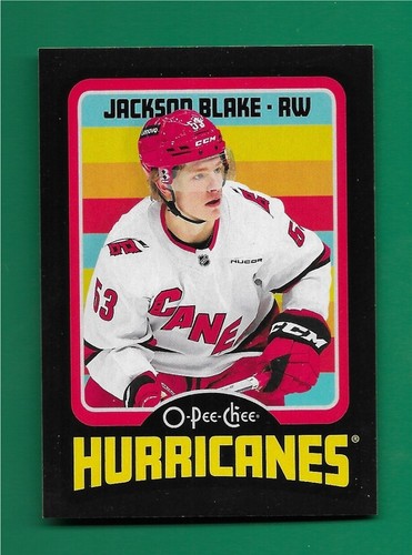 2024-25 O-Pee-Chee Retro Black #561 Jackson Blake RC 088/100 Carolina ...