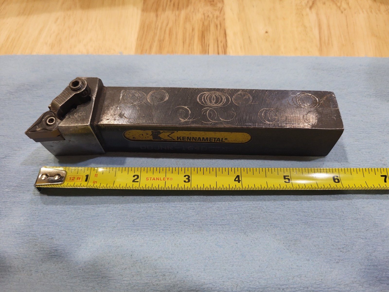 KENNAMETAL DDJNR-164D LATHE TURNING TOOL HOLDER 1" SQUARE SHANK 6" OAL ...