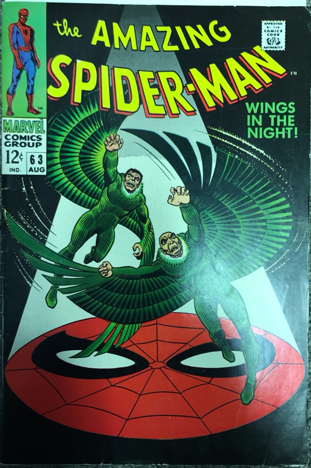 (1968) AMAZING SPIDER-MAN #63! THE VULTURE APPEARS! | eBay