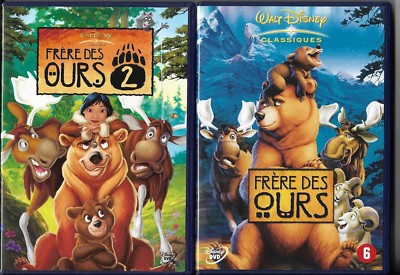 Lot de 2 DVD Walt Disney Frère des Ours frère des ours 1 et frère des ...
