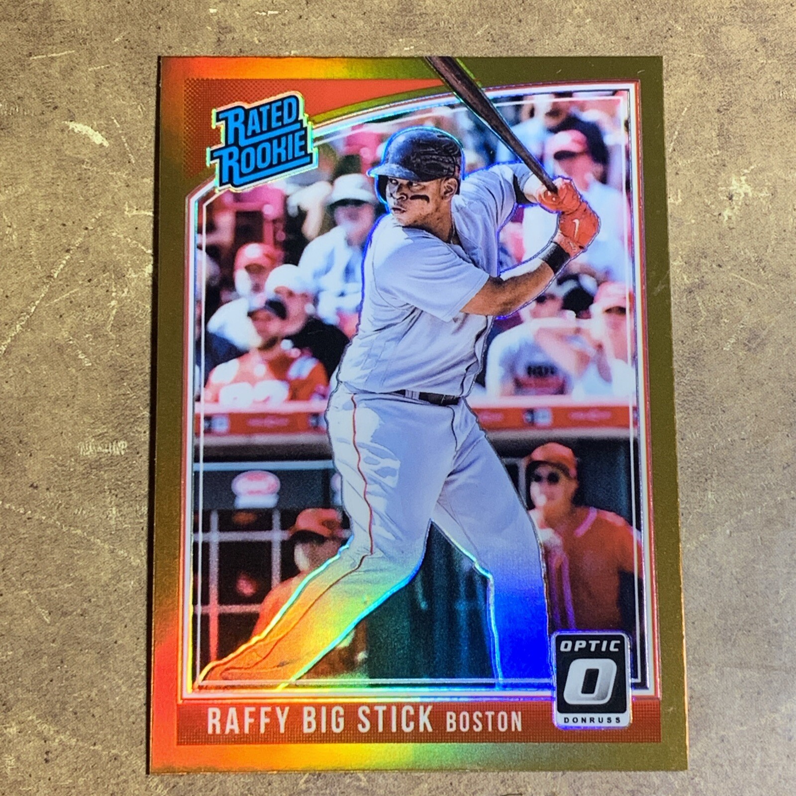 2018 OPTIC #35 RAFAEL "RAFFY BIG STICK" DEVERS RC NICKNAME BRONZE ...