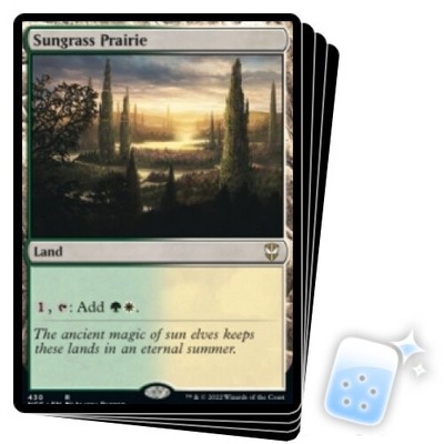 SUNGRASS PRAIRIE X4 Streets Of New Capenna: Commander Magic MTG MINT ...