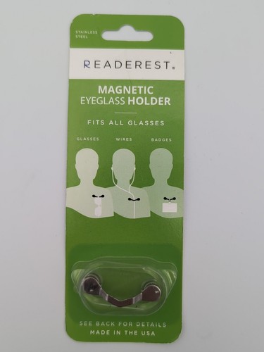 ReadeRest Magnetic Eyeglass Holder Stainless Steel - NEW | eBay