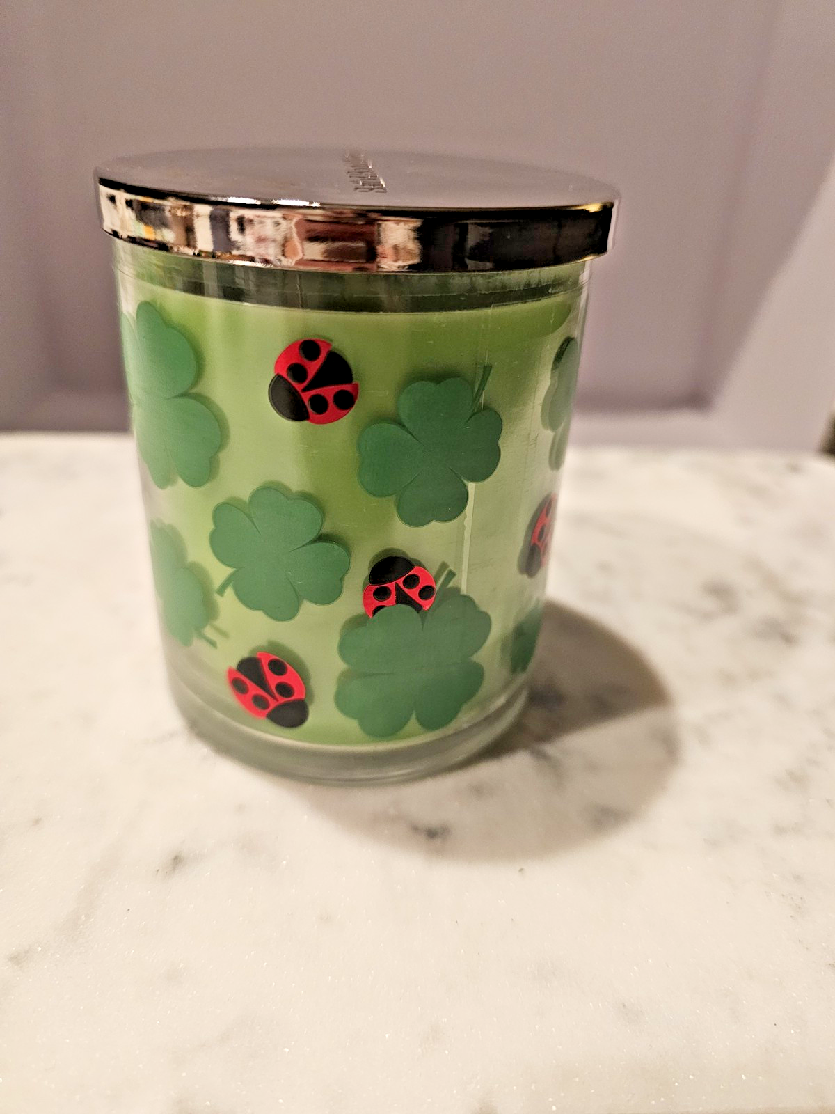 Bath & Body Works Lucky Vibes IRISH CREAM POUNDCAKE Single wick Candle ...