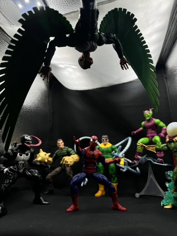Hasbro Spider-Man Marvel Legends Lot Doc Ock, Goblin, Mysterio, Venom ...