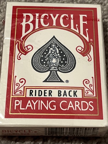 VINTAGE PLAYING CARD SEALED DECK BICYCLE RIDER BACK 808 RED DECK WITH TAX STAMP | eBay