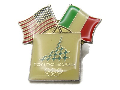 Torino 2006 Olympic Pin Flags & Silver Tone | eBay