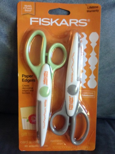 FISKARS PAPER EDGERS SCISSORS RIPPLE & VICTORIAN GREAT FOR SCRAPBOOKING ...