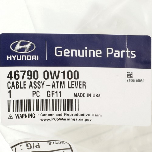 OEM NEW Hyundai 07-08 Santa Fe Automatic Transmission Shifter Cable ...