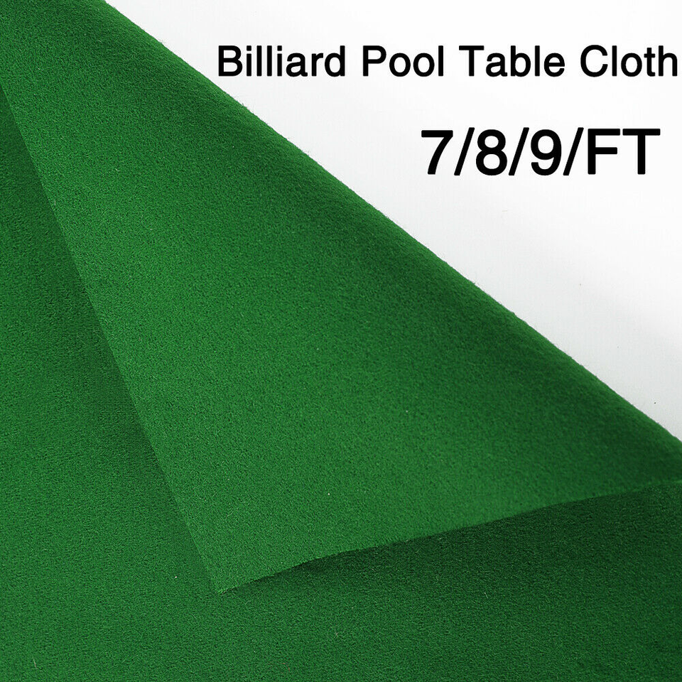 Pool Table Cloth 7/8/9ft Table Worsted Felt Billiard Cloth w/ PRE-CUT ...