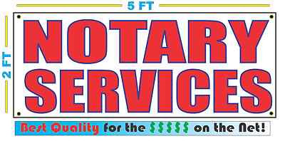 NOTARY SERVICES Banner Sign NEW Larger Size Best Price for The $$$ | eBay