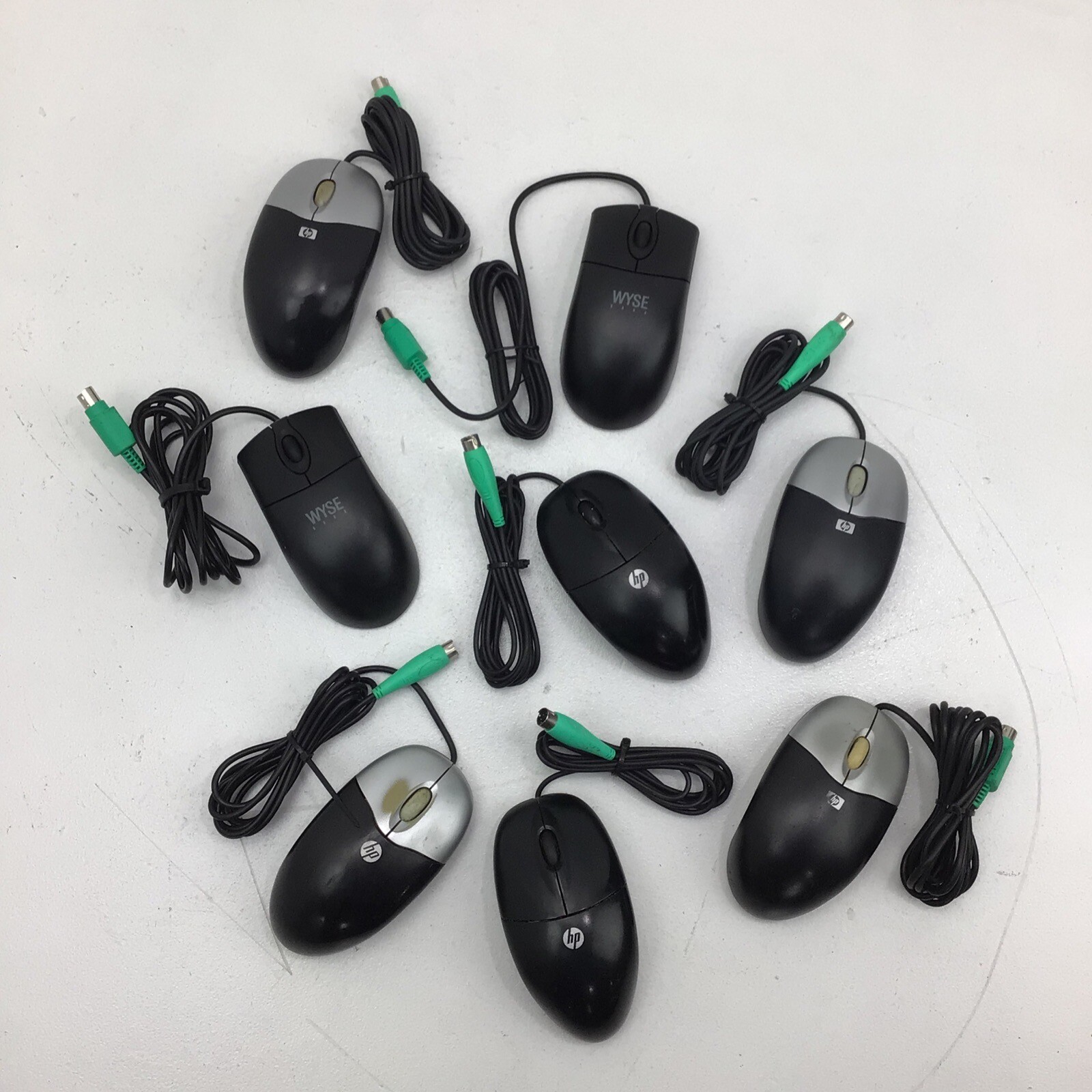 Lot of 8 Vintage PS2 Optical Mice 6x HP 2x WYSE | eBay