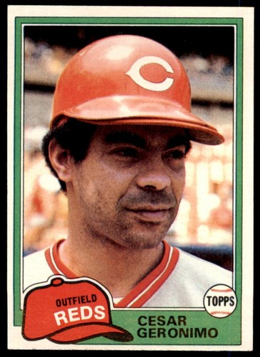 1981 TOPPS CESAR GERONIMO . CINCINNATI REDS #390 | eBay