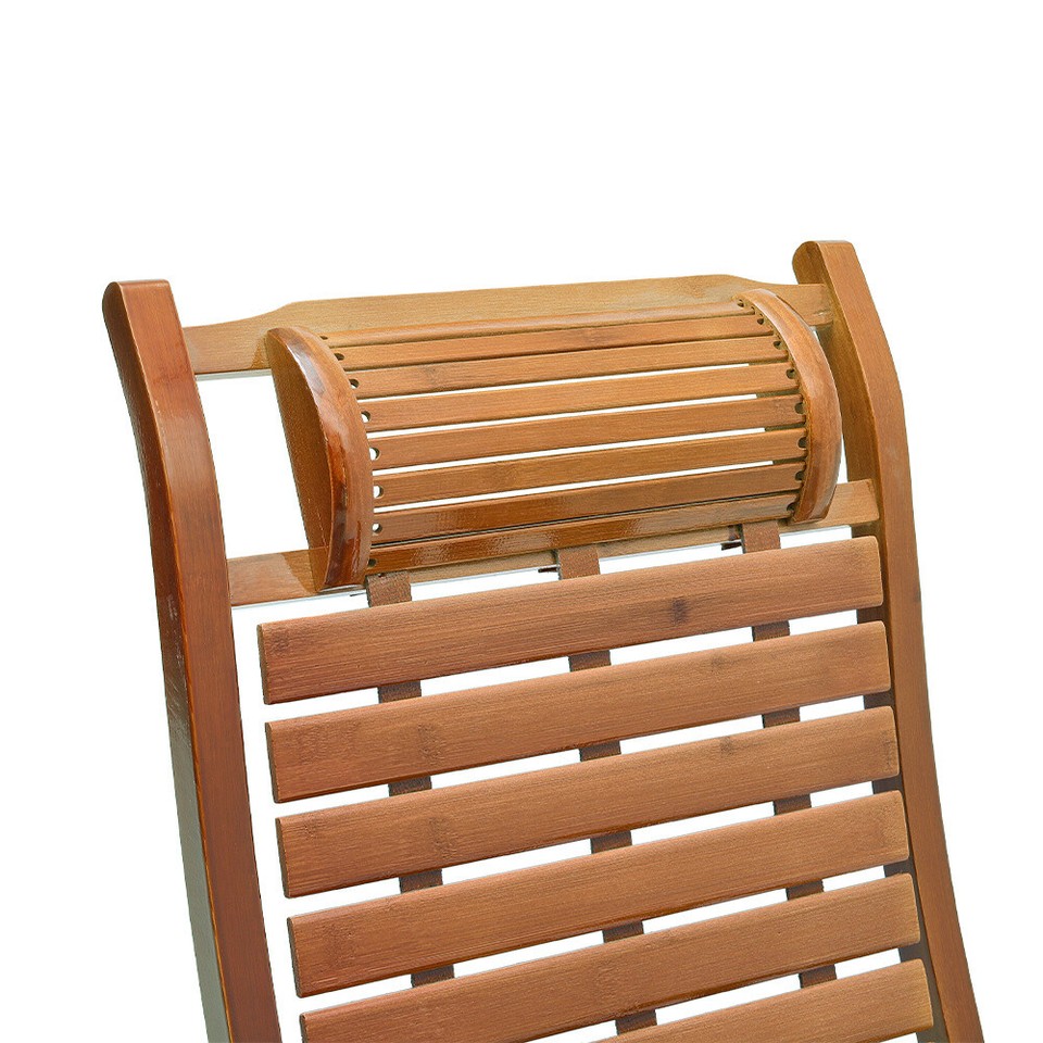 Ergonomic Recliner Rocking Chair Outdoor Sun Lounger Chair 2 In 1 ...