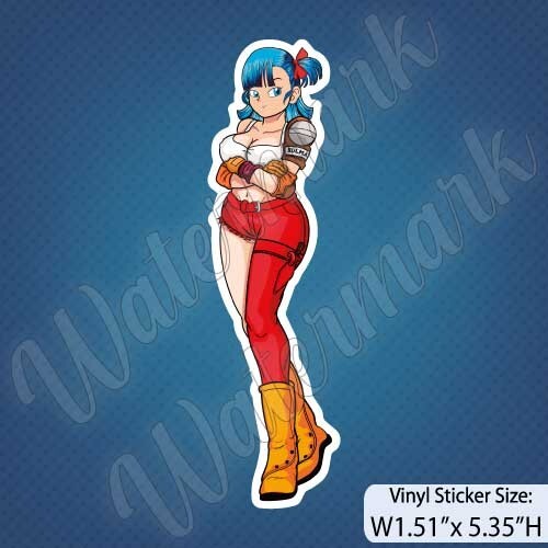 Dragon_Ball_V60_Bulma_Arms_Crossed_Decals_Stickers | eBay