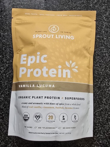 Sprout Living Epic Protein, Plant Based Protein & Superfoods Powder - 1 ...