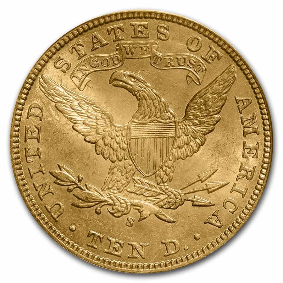 1907-S $10 Liberty Gold Eagle MS-62 PCGS | eBay