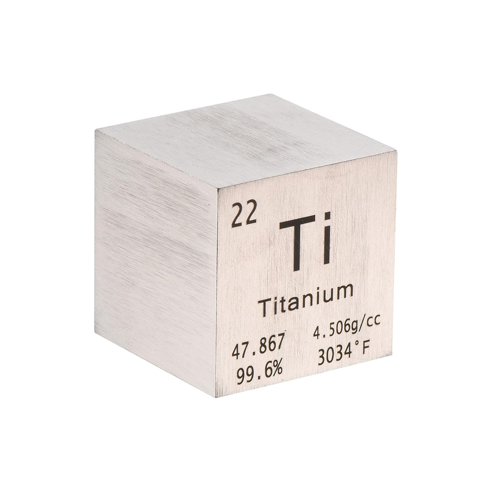 1 Inch Titanium Cube Metal Element High Density Block Pure Periodic ...
