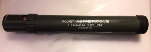 British Army L24A1 Rocket Hand Fired Illumination Flare Tube Field Gear ...