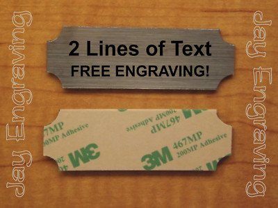 Custom Engraved 1x3 Brushed Silver Tag Sign Plate | Personalized Trophy ...