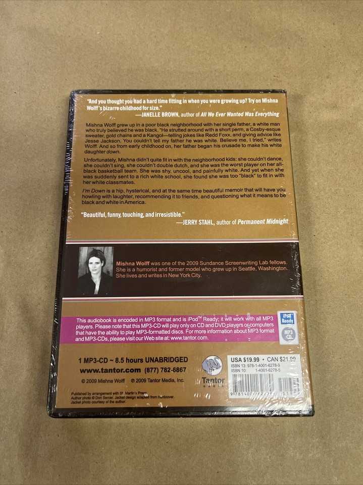 I'm Down : A Memoir by Mishna Wolff (2009, CD MP3, Unabridged edition ...