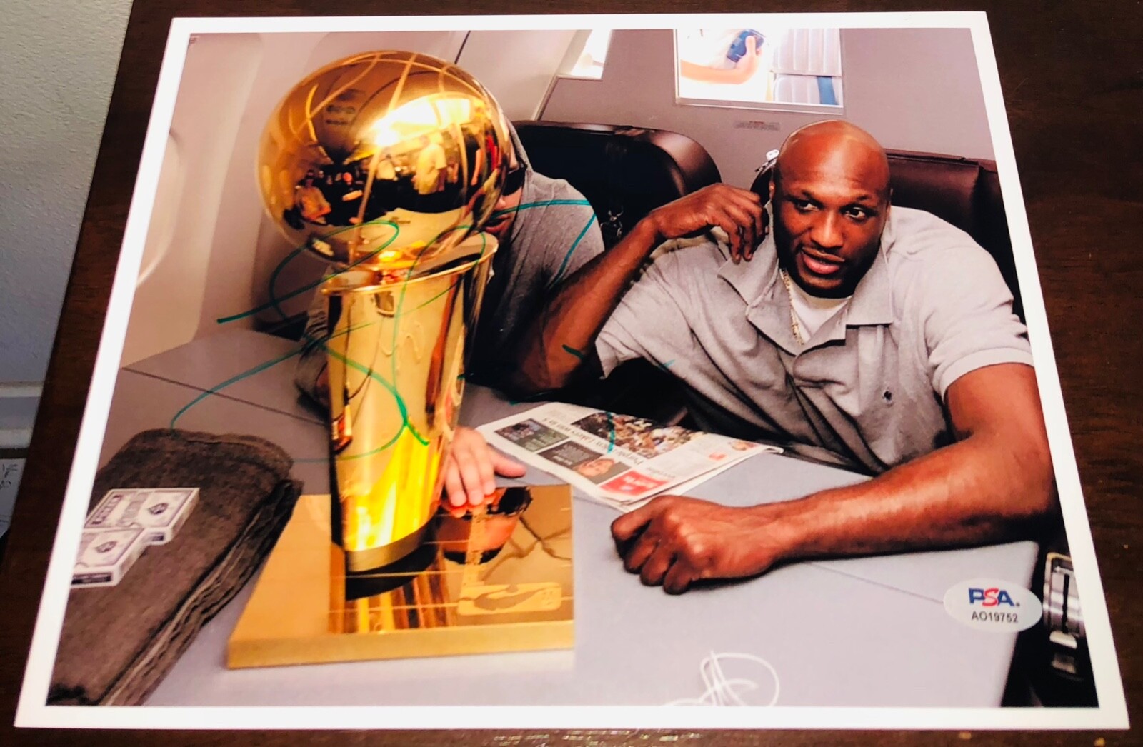 Lamar Odom Los Angeles Lakers Signed 8.5x11 Photo PSA Kobe Byrant RARE ...