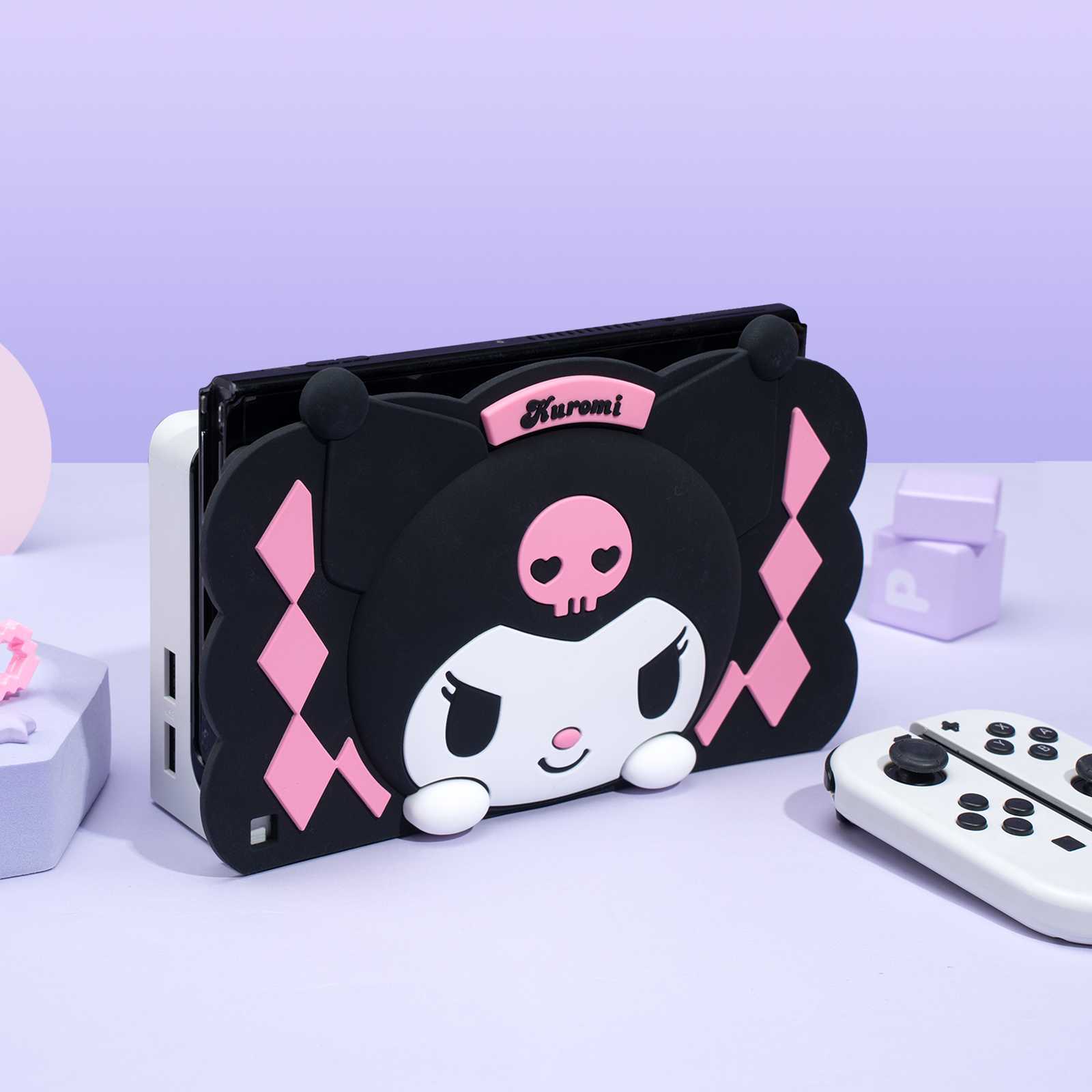 GeekShare X Sanrio Protective Case for Nintendo Switch OLED Dock Kuromi ...