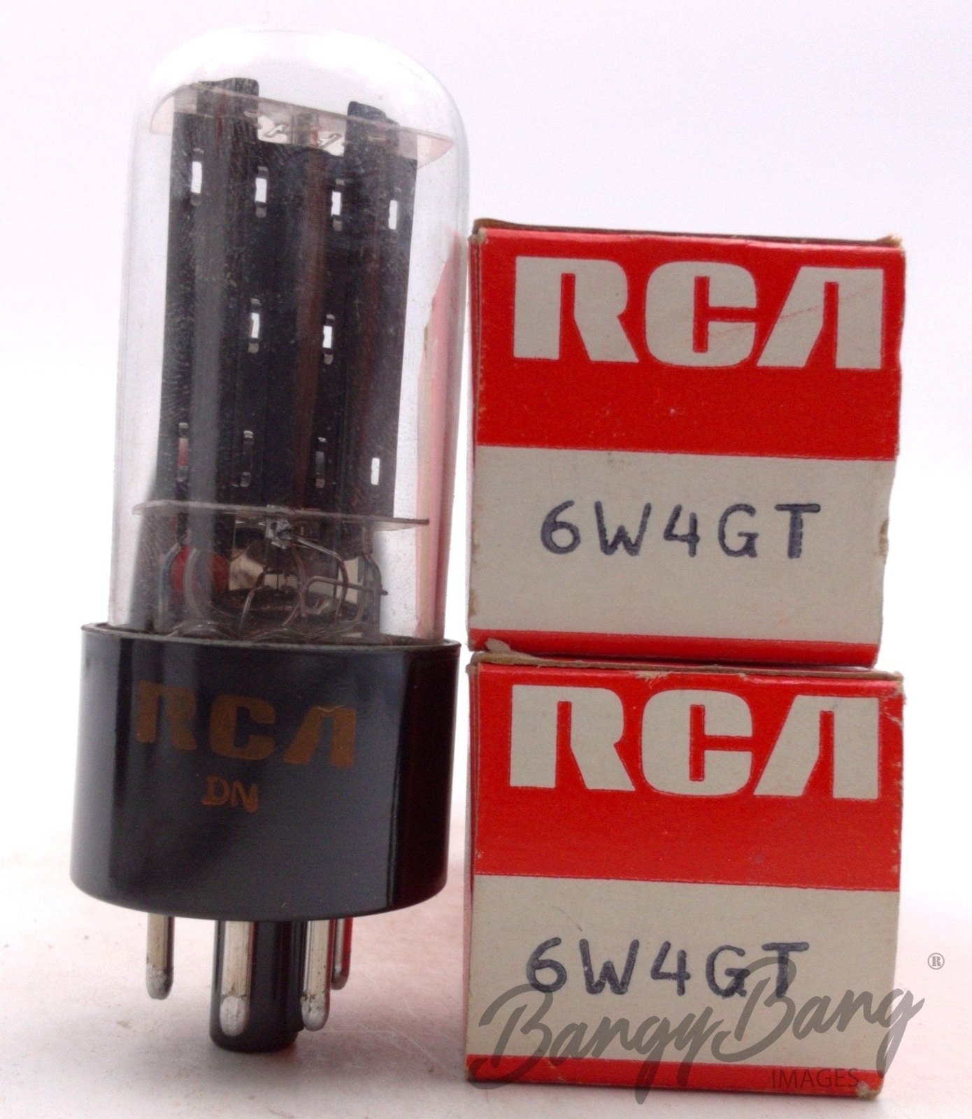 2 RCA 6W4GT Half Wave Rectifier Damper Diode TV Audio Vacuum Tube Valve ...